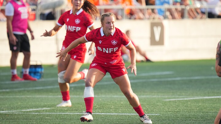 Justine Pelletier, co-capitaine de l'équipe canadienne de rugby à 15 ...