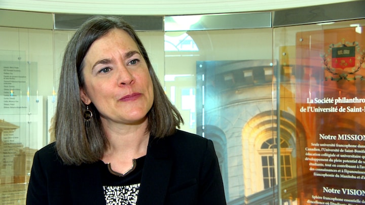 Sophie Bouffard, rectrice de l'Université de Saint-Boniface, le 6 ...