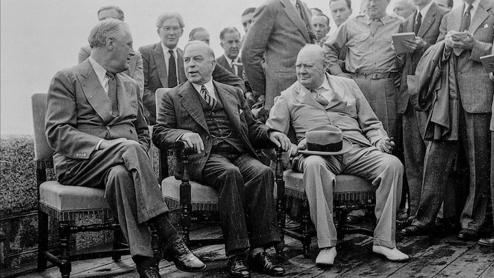 Quand Churchill et Roosevelt se sont rencontrés à Québec en 1943 et en ...