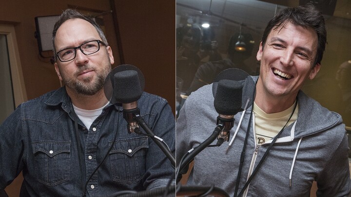 Martin et Stéphane Brouillard au micro d'Isabelle Craig