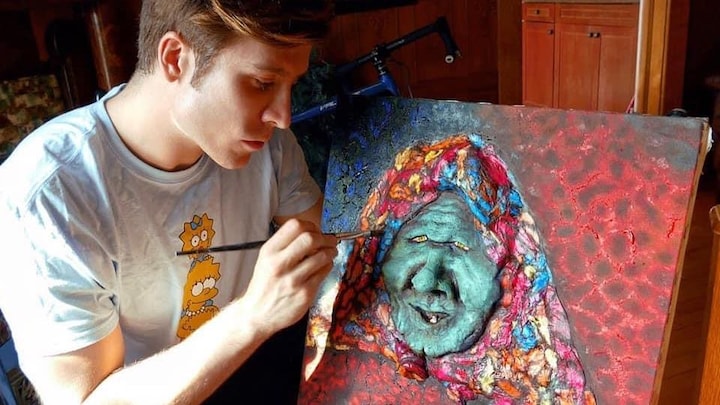 « J'adore peindre », lance Samuel Rancourt, chef d'antenne et ...