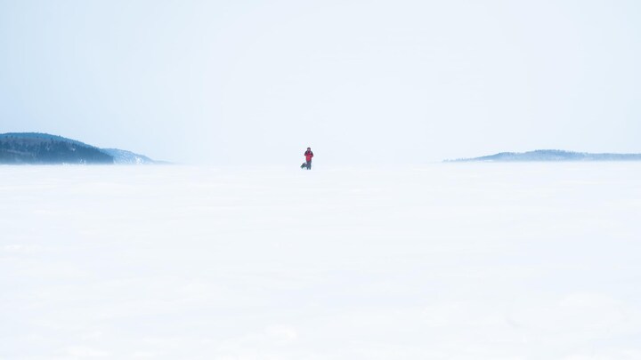 Ils ont traversé le lac Témiscamingue en plein hiver | OHdio | Radio-Canada