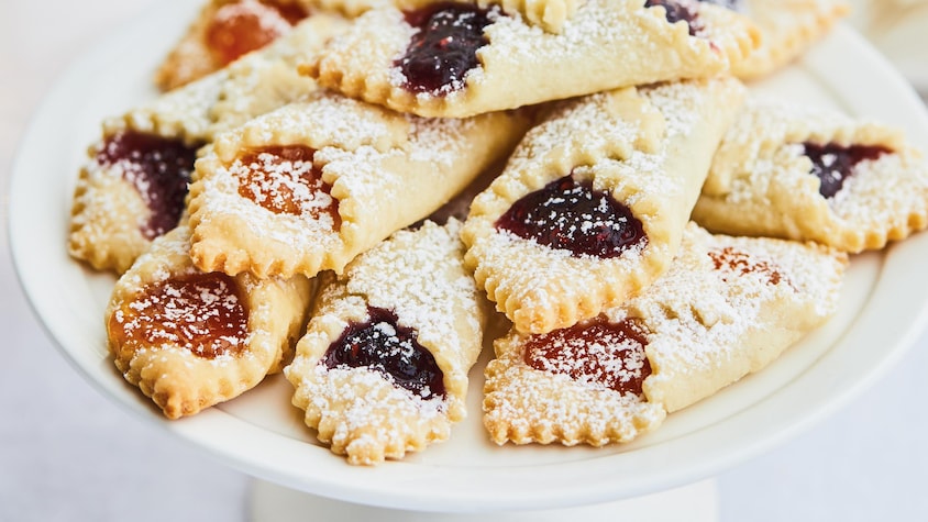 Biscuits polonais aux abricots et à la framboise (kolaczki) | Mordu