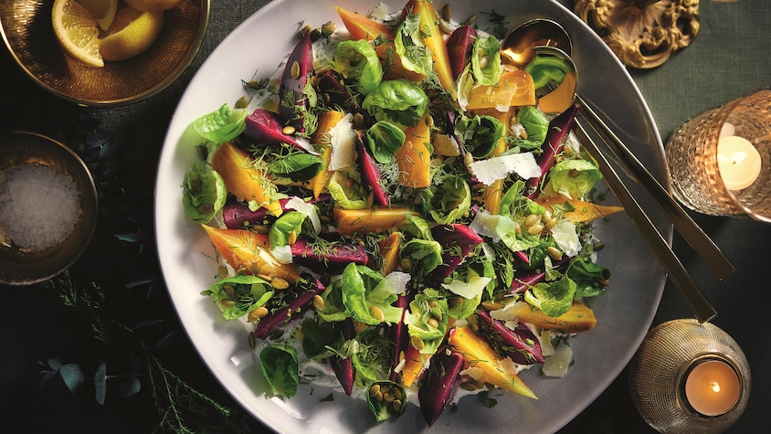 Salade de betteraves et yogourt aux herbes | Mordu