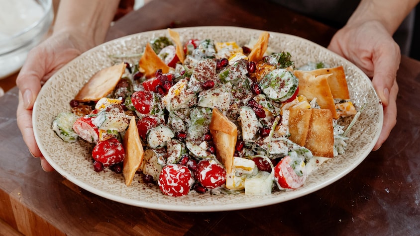 Salade fattouche crémeuse | Mordu