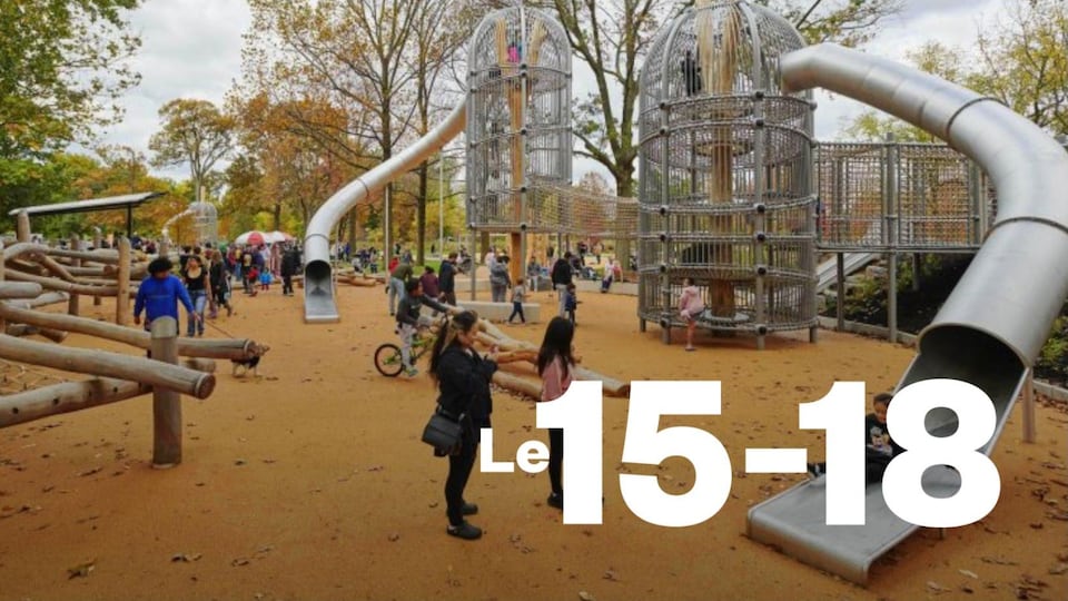 Un parc public qui permet aux adultes et aux ados de s'amuser gratuitement