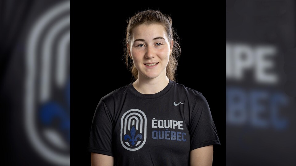 Camille Tremblay des Cyclones de Rimouski au championnat canadien de Québec