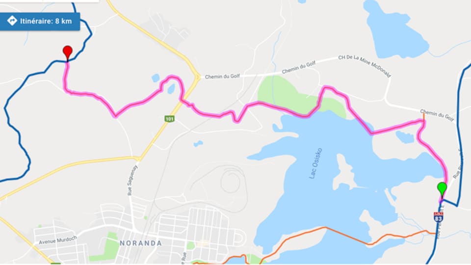 L'accès au sentier qui fait le tour de Rouyn-Noranda limité | ICI Radio ...