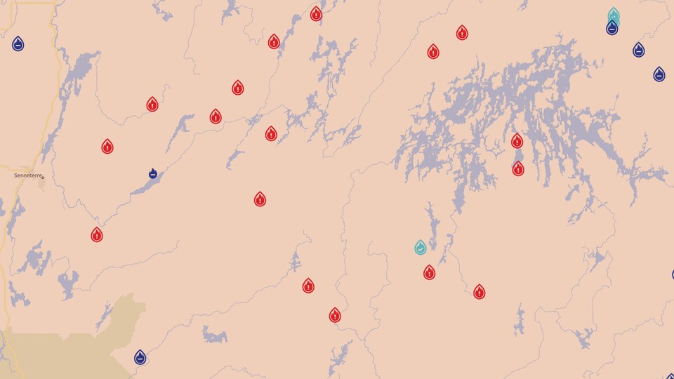 Des milliers d’hectares de forêt ont brûlé à l’est de Senneterre | Feux ...