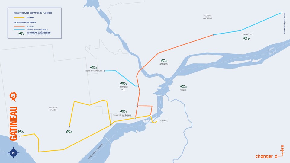 Québec solidaire propose un tramway dans l’est de Gatineau | Élections ...