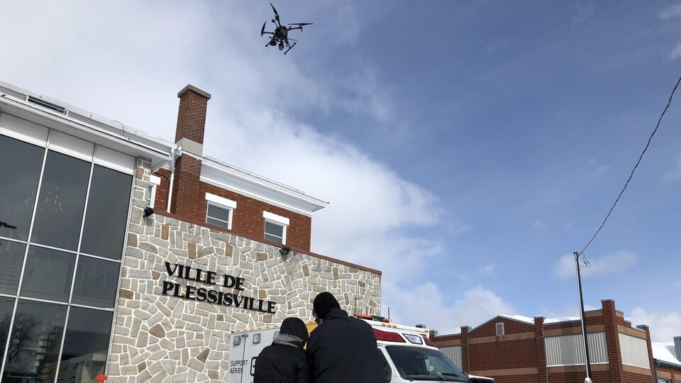 Des drones en soutien à la Ville de Plessisville | Radio-Canada.ca