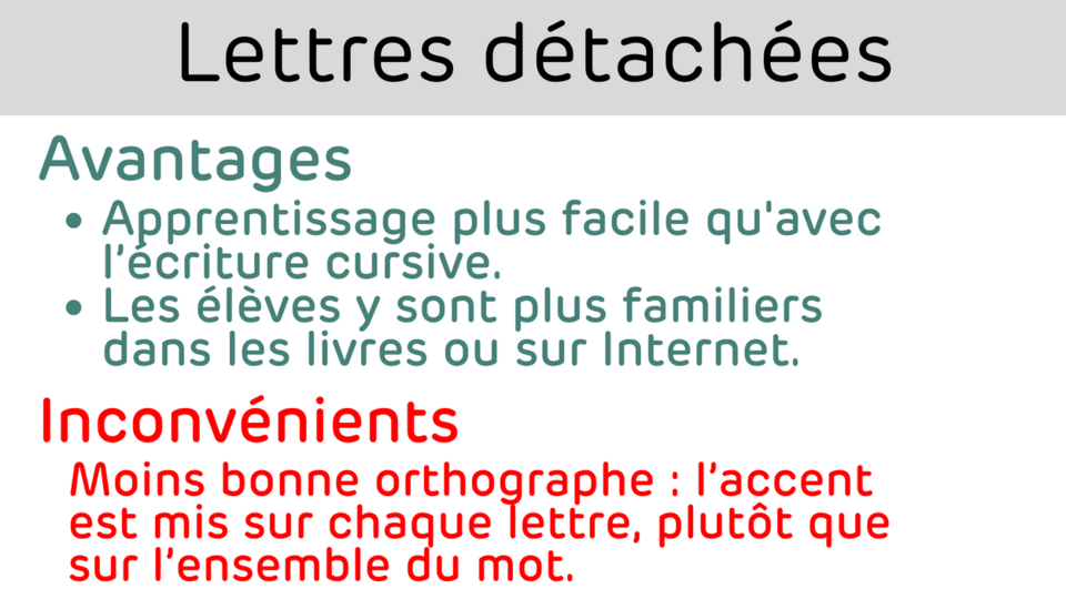 Est-ce encore utile d’apprendre à écrire en lettres attachées? | ICI ...