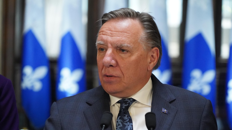 Le premier ministre du Québec, François Legault, en visite dans la région