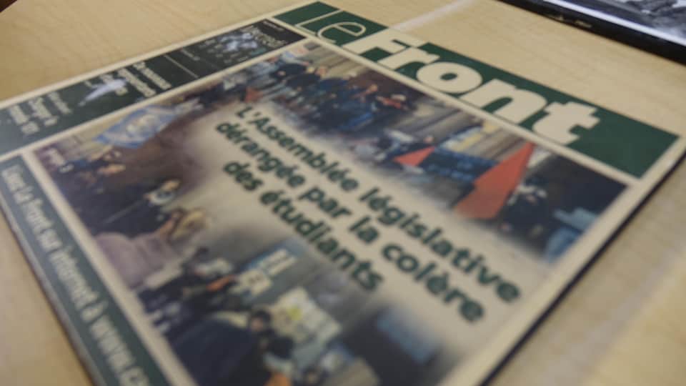 La fin pour Le Front, le journal étudiant de l'Université de Moncton