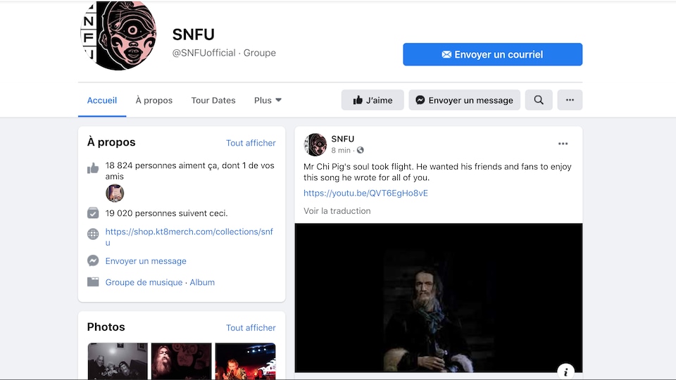 Mr. Chi Pig, du groupe SNFU, meurt à 57 ans | Radio-Canada.ca