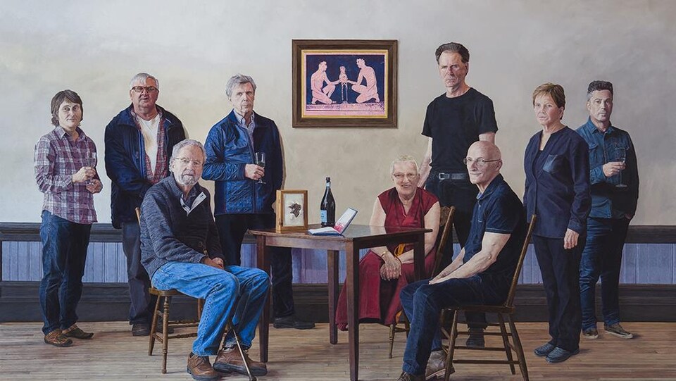 Une toile en hommage à Guy Duguay