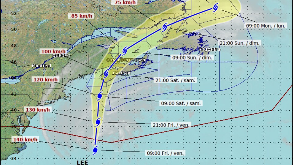 L'Île-du-Prince-Édouard se prépare à l'arrivée de Lee