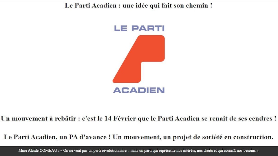 Un « groupe » de citoyens veut faire renaître le Parti acadien