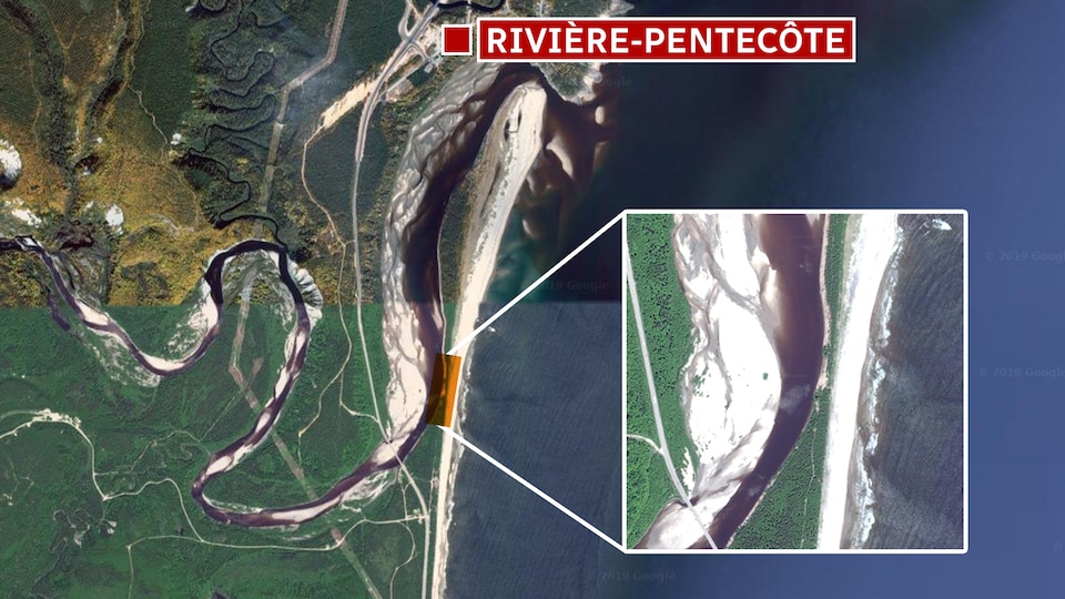 La rivière Pentecôte menace de changer de trajectoire | Radio-Canada.ca