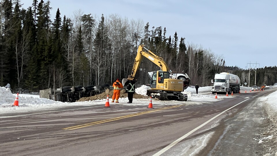 La circulation perturbée sur une partie de la route 167 | Radio-Canada.ca