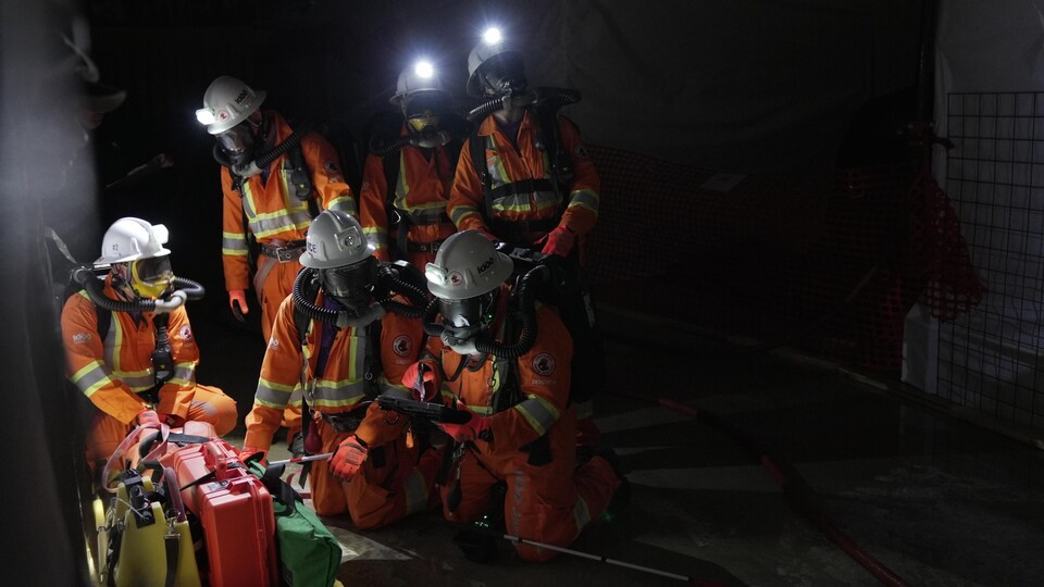 Mines Seleine gagne un prix dans un concours de sauvetage minier