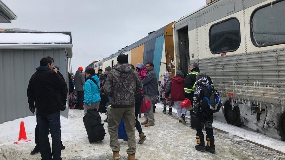 Un voyage spécial du Polar Bear Express pour les participants au Little ...
