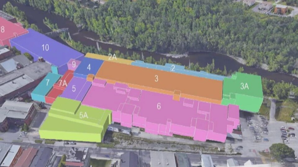 Une bonne partie des bâtiments sur le site de l’ancienne usine Difco ...