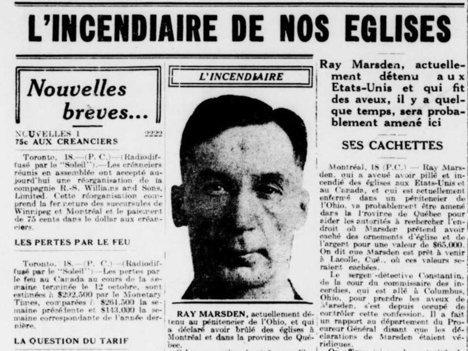Notre-Dame de Québec rasée par le feu : le bouleversant Noël de 1922 ...