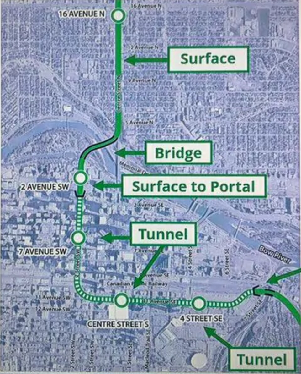 Les nouveaux plans de la ligne verte dévoilés à Calgary | Radio-Canada.ca