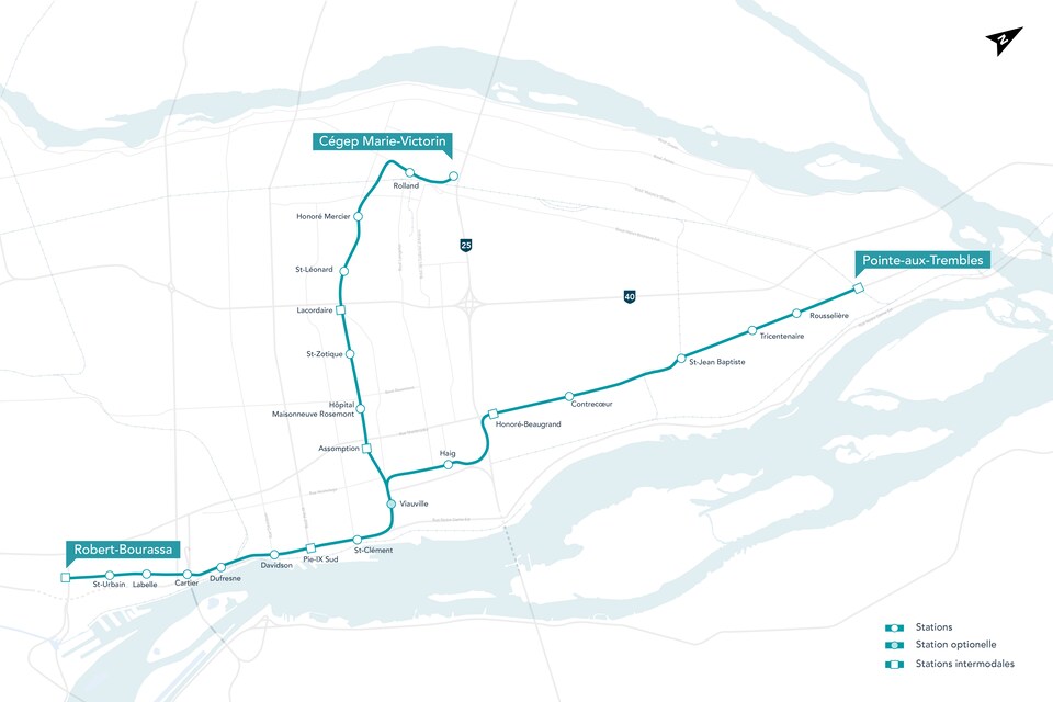 Voici à quoi ressemblera le REM dans l’est et le nord de Montréal ...