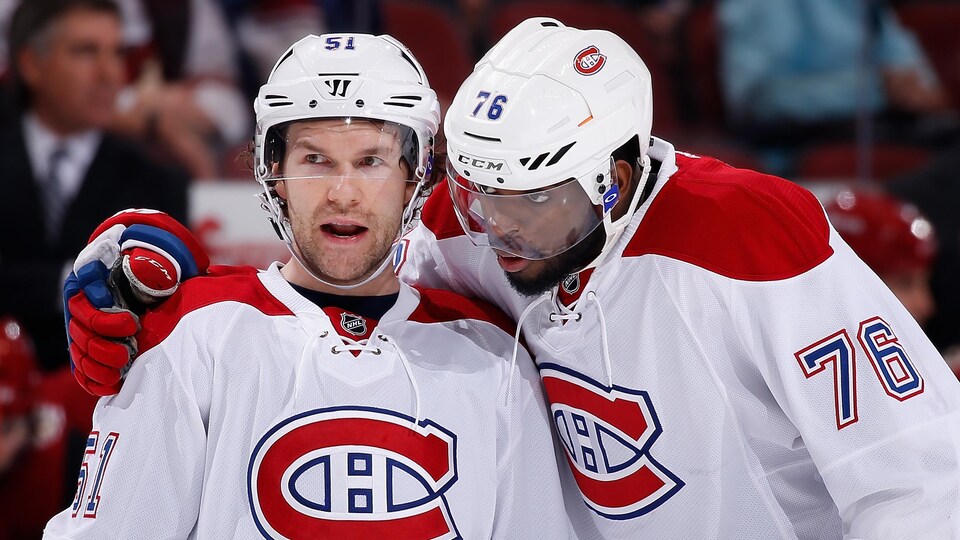 P.K. Subban à l’extérieur de la parade, sans jamais la regarder passer ...