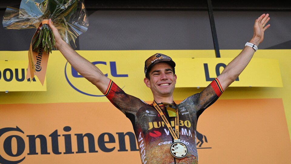 Van Aert gagne le contre-la-montre au Tour de France, Vingegaard près ...
