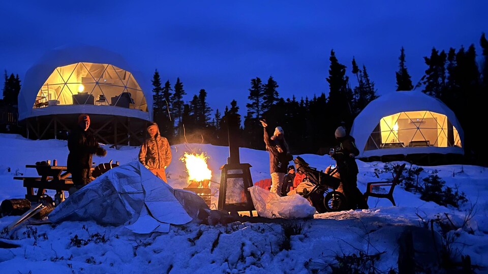 Des dômes géodésiques à Ragueneau