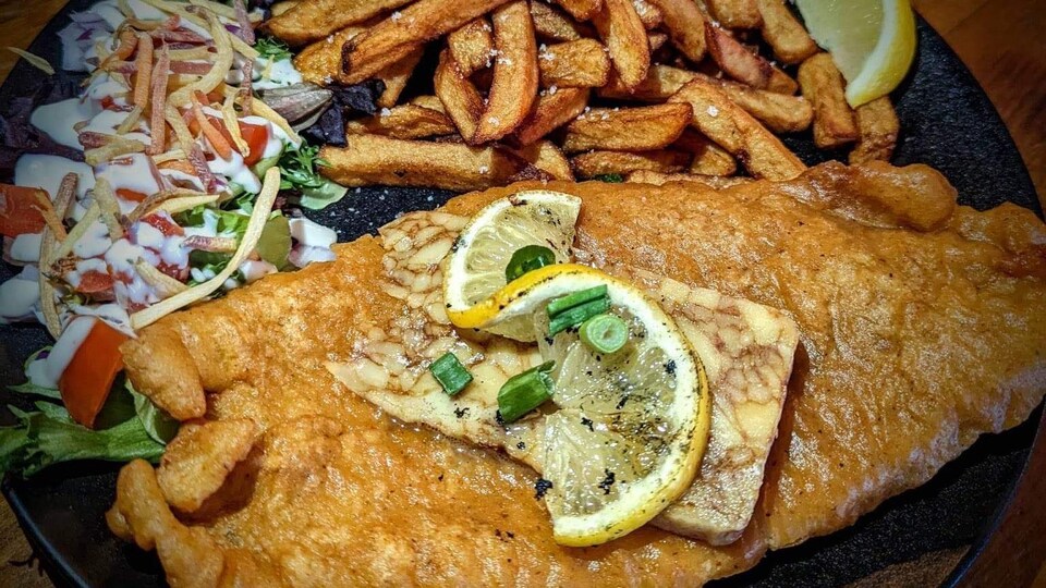 Le résultat final du fish & chips