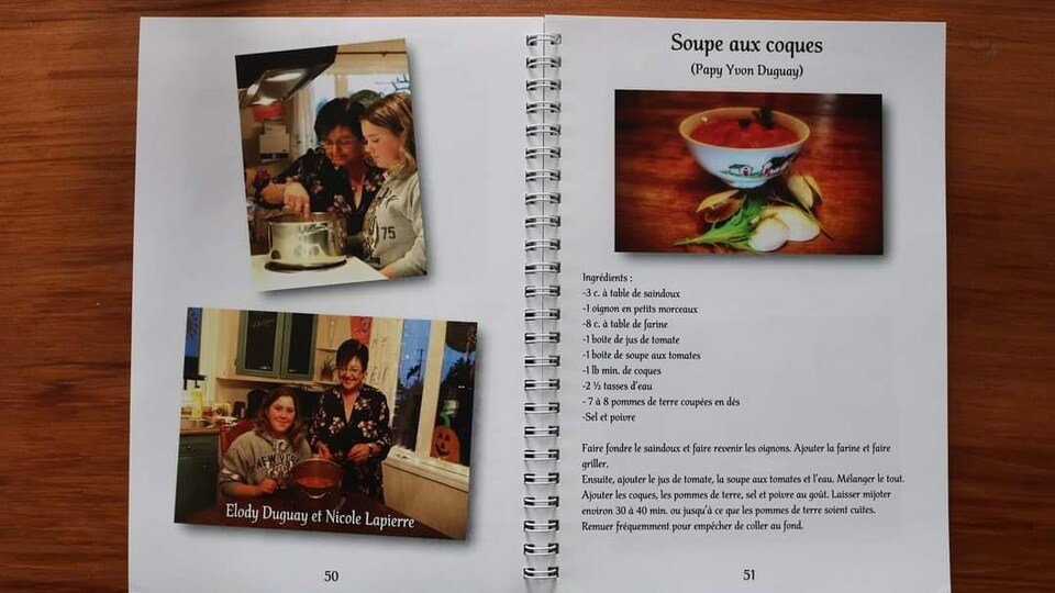 Un livre de recettes créé par des jeunes de Natashquan