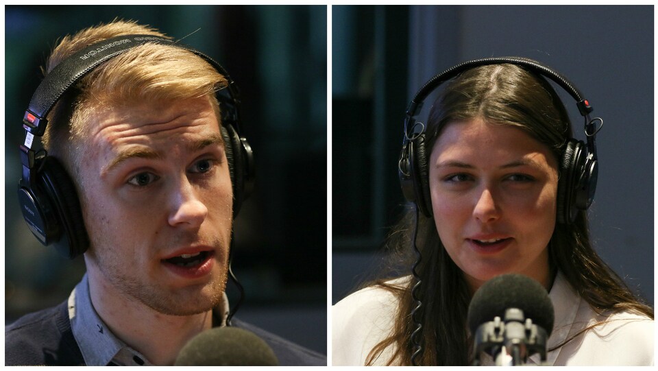 Les boursiers Loran : Michelle Lemelin et Jérémie Bédard