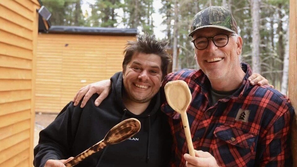 Mireille rencontre Peter Simons et Stéphane Modat qui cuisinent (suite)