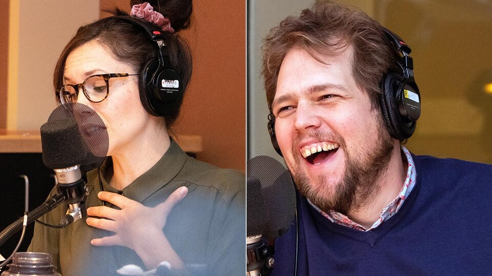Marie-Ève Trudel et Guillaume Cyr interprètent un texte de Jean-Michel ...