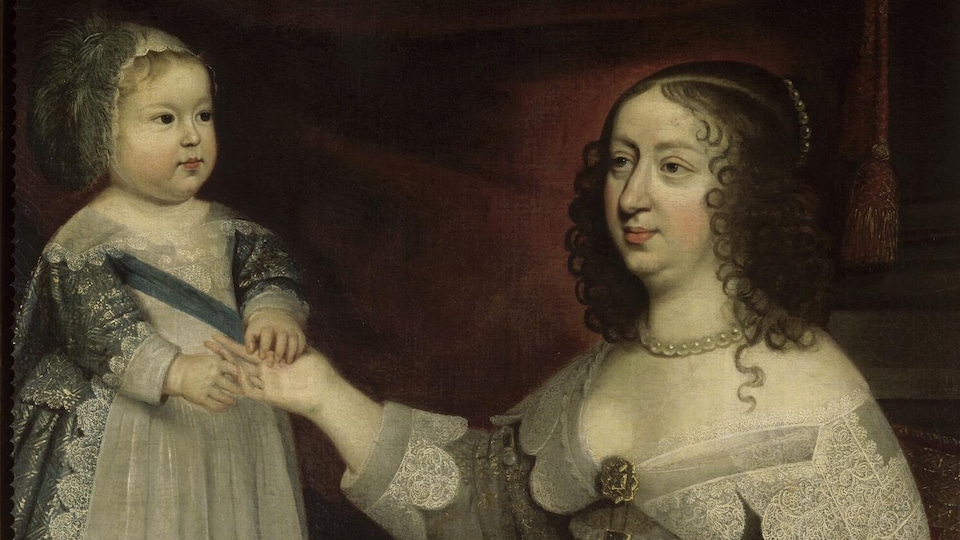 Portrait d'Anne d'Autriche, la mère du Roi-Soleil
