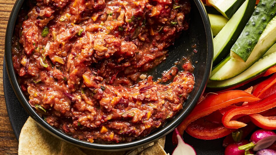 Tartinade de haricots rouges aux tomates rôties | Savourer