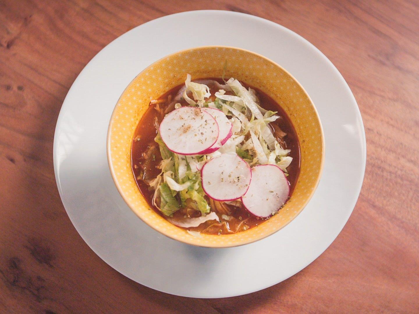 Pozole Au Poulet Mexicain
