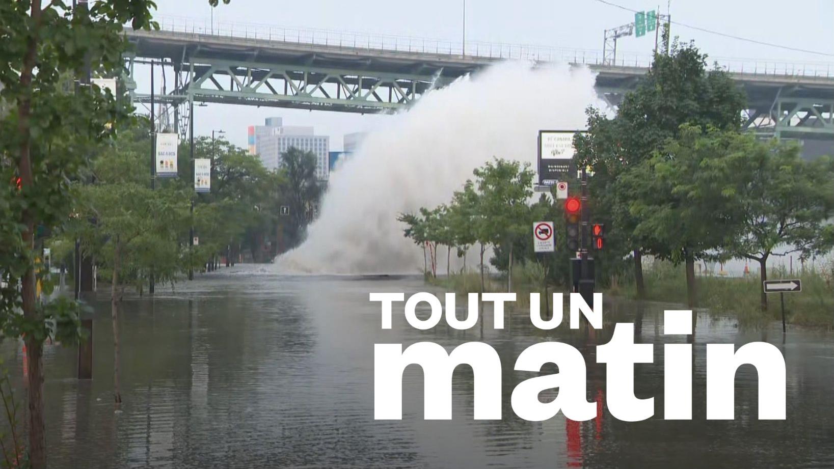 Geyser à Montréal : des millions de litres d’eau potable perdus | OHdio ...
