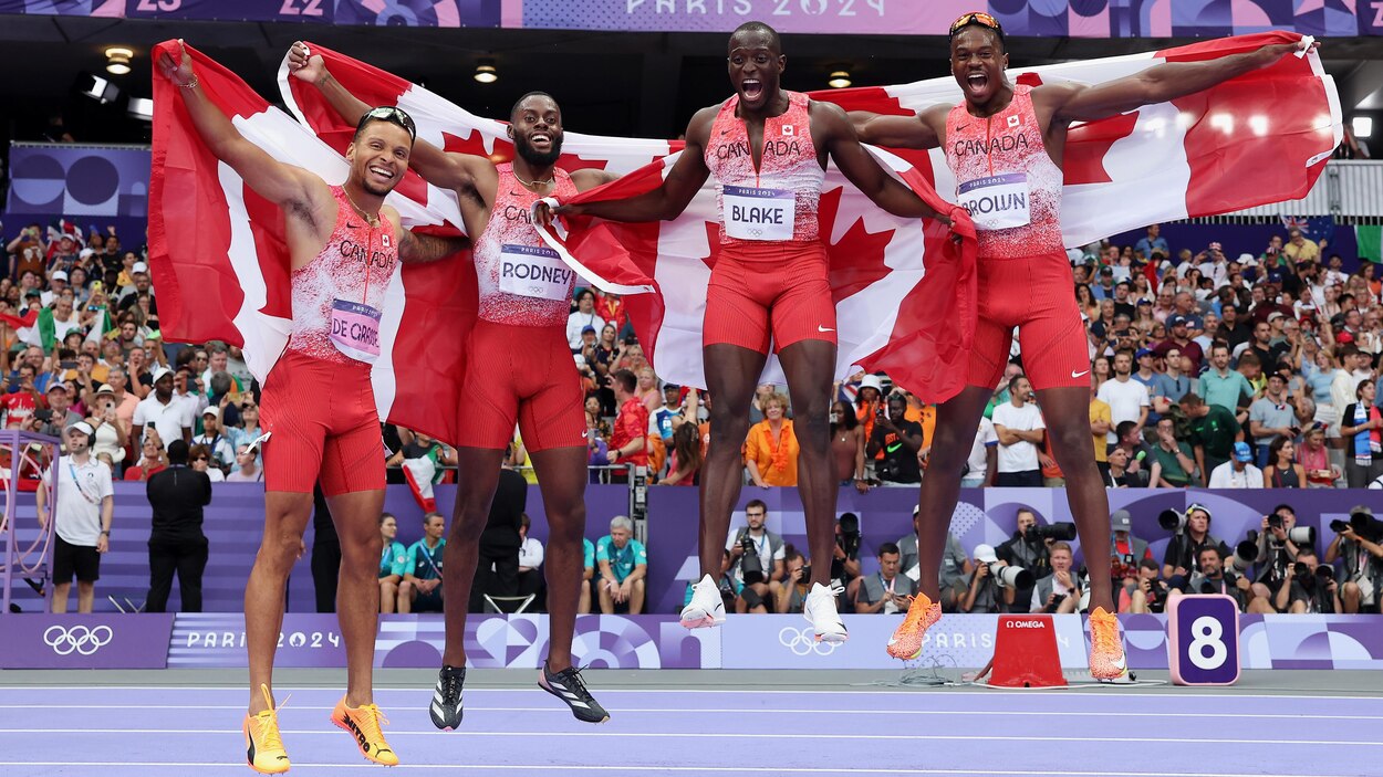 Velocistas canadienses logran la medalla de oro en la prueba olímpica ...