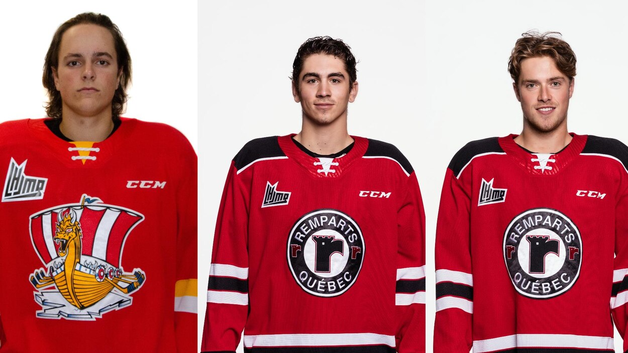 Les expatriés de la LHJMQ : Alex Arsenault, Nicolas Savoie et Cole ...