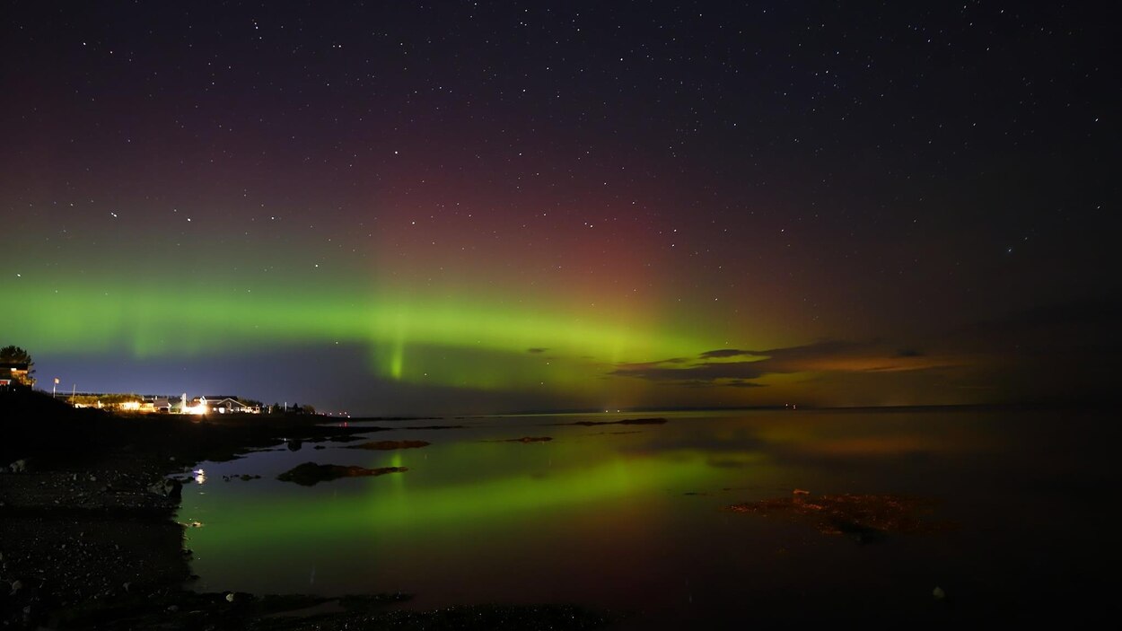 Un beau spectacle dans le ciel du Nouveau-Brunswick | Radio-Canada