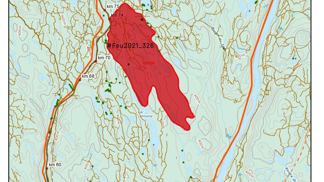 La SOPFEU demande à la population d’éviter le secteur Chute-des-Passes ...