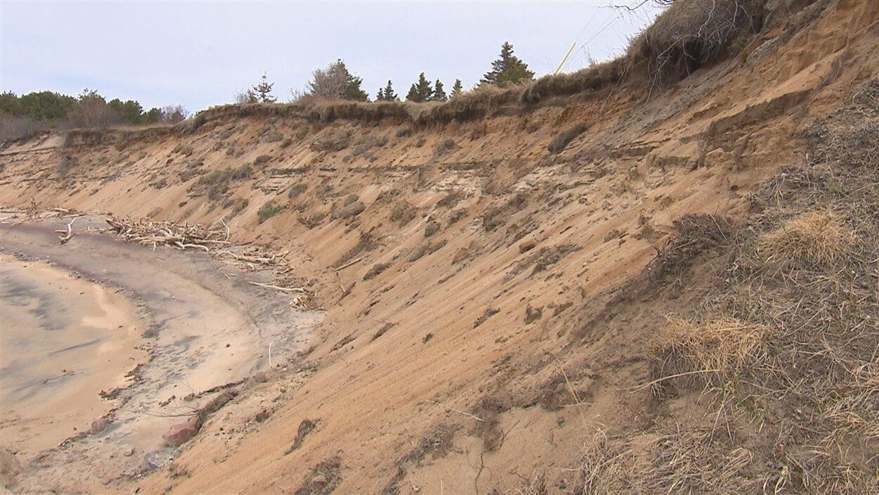 Stabilisation d'urgence des berges à Pointe-aux-Outardes | Radio-Canada