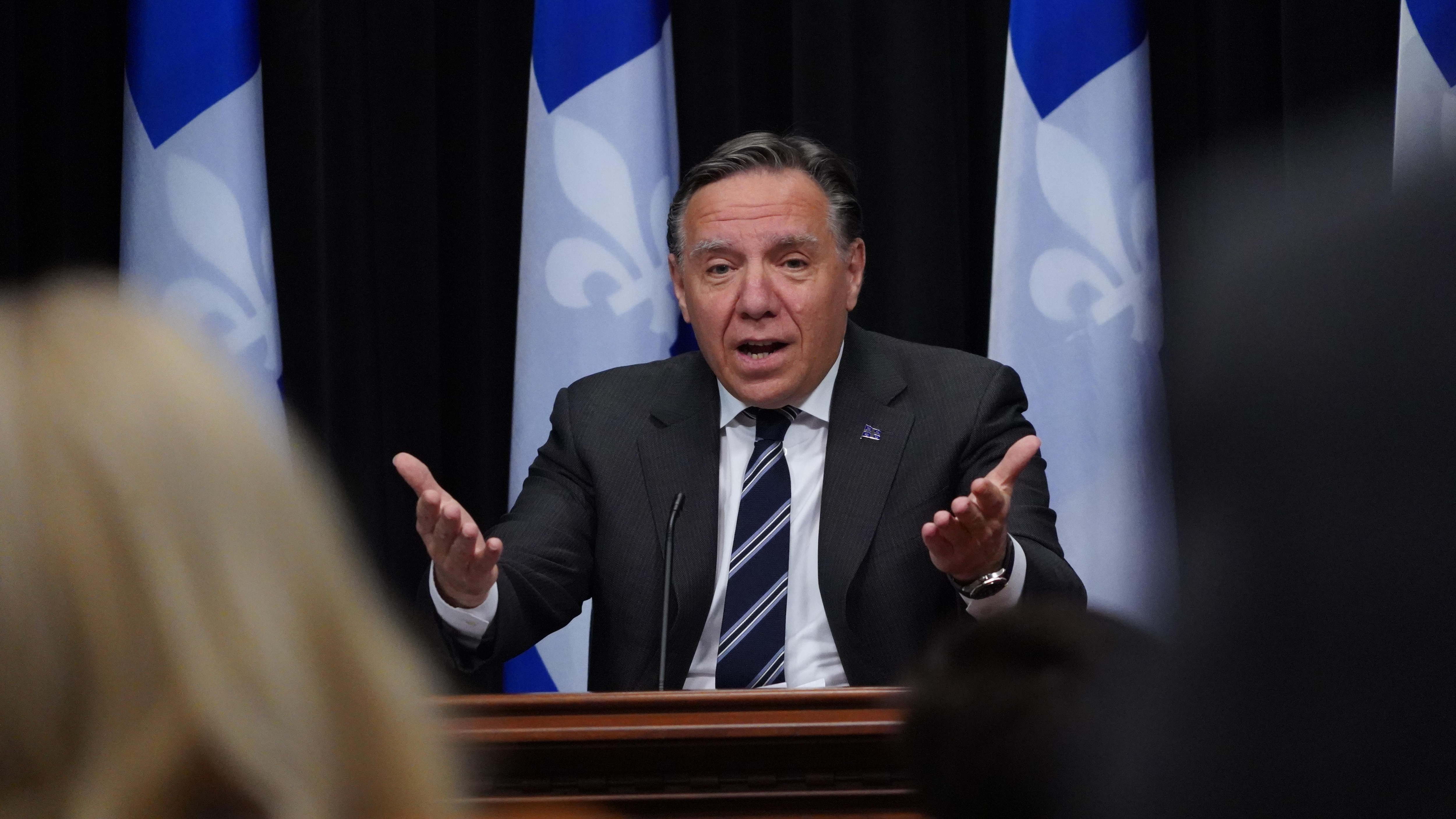 Le premier ministre du Québec, François Legault affirme que la ...