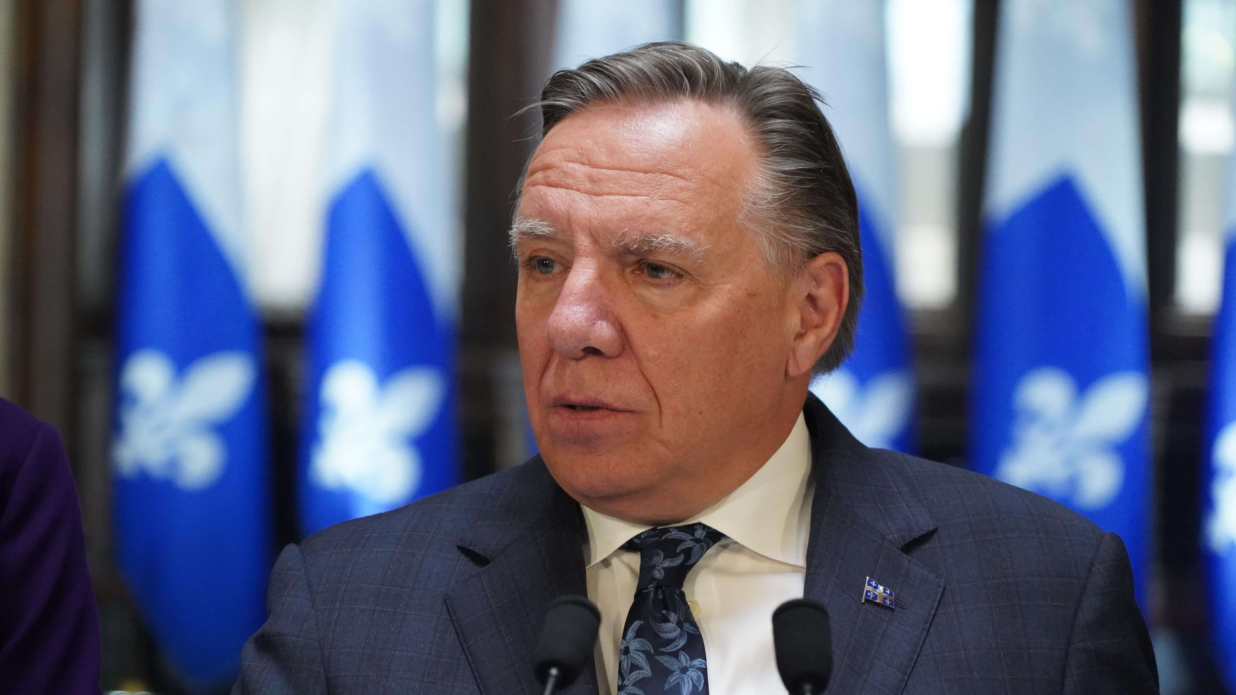Le premier ministre du Québec, François Legault, en visite dans la ...