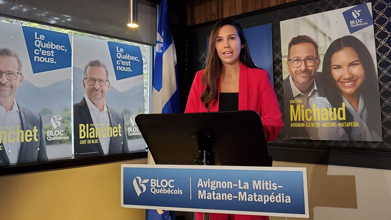 La candidate bloquiste Kristina Michaud veut « rajeunir la politique ...